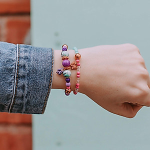 Make It Real: Bedazzled! Charm Bracelets Kit - Blooming Creativity - Create 3 Unique Bracelets, 104 Pieces, Includes Play Tray, All-In-One, DIY Jewelry Kit, Tweens & Girls, Arts & Crafts, Ages 8+