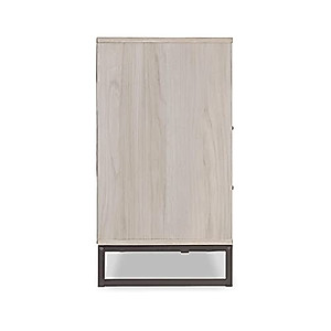 Signature Design by Ashley Socalle Modern Industrial 6 Drawer 54" Dresser, Natural Beige