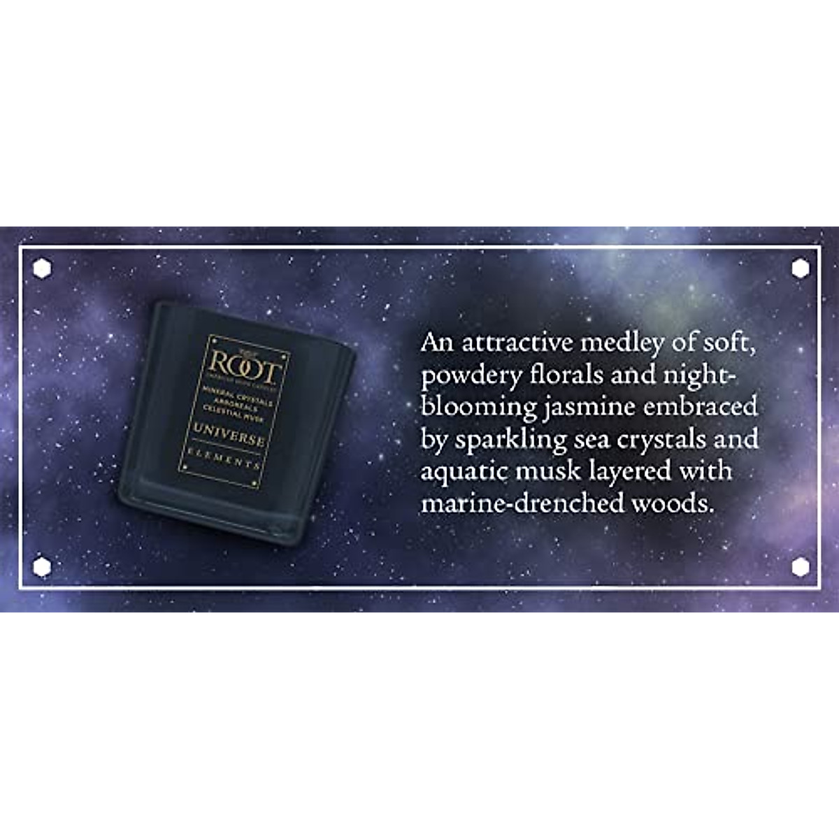 Root Candles Scented Candles Elements Collection Premium Handcrafted Candle, 5-Ounce, Universe