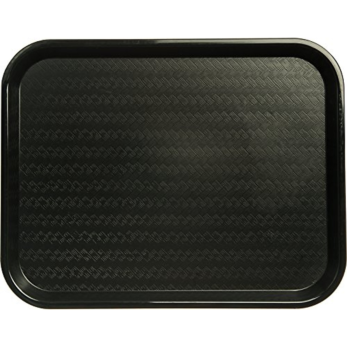 Carlisle FoodService Products Cafe Plastic Fast Food Tray, 14" x 18", Black