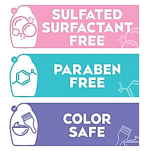 OGX ColorGlam Ultra Hydrating Shampoo for Color-Treated Hair, Gentle Sulfate-Free Surfactants to Help Protect Hair Color, Semi-Sweet Scent, 13 Fl Oz