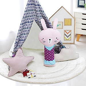 HKSICHENGKEJI Kids Seat Belt Pillow Cartoon Car Travel Pillow Neck Support Car Pillow Seat Belt Shoulder Cover Pillow Headrest Shoulder Pillow Soft Auto Seat Belt Cushion Back Cushion Car Trim