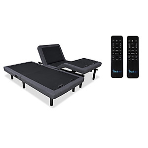 iDealBed 4i Custom Adjustable Bed Base, Wireless, Massage, Dual USB Charge, Nightlight, Zero-Gravity, Anti-Snore, Memory Pre-Sets, Split Queen