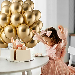 12inch Metallic Gold Balloons for Wedding Bridal Birthday Baby Shower Decoration