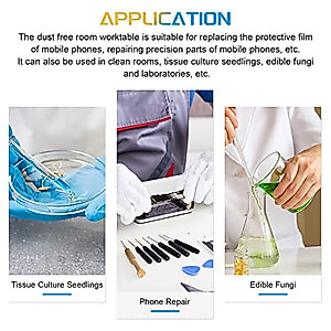 MSFULLSEA Laminar Flow Hood Mycology Vertical Laminar Flow Hood H-E-P-A Filter Air Flow Clean Bench Workstation for Phone LCD Repair Tissue Culture Seedlings Only 1 H-E-P-A Filter (Air Flow Hood)