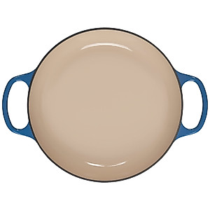 Le Creuset Noel Collection: Signature Cast Iron Braiser Embossed Snowflake w/ Stainless Steel Knob, 2.25 qt., Marseille