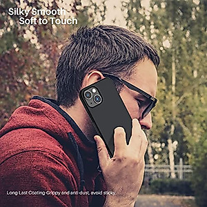 ORNARTO iPhone Accessories Bundle | Shockproof iPhone 13 Mini Case & AirPods Pro Case[Front LED Visible] - Black