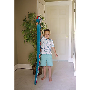 LMC Products Rainbow Flip Sequin Stuffed Snake - Reversible Sequin Pet Snake Stuffed Animal - Giant 60 inches long