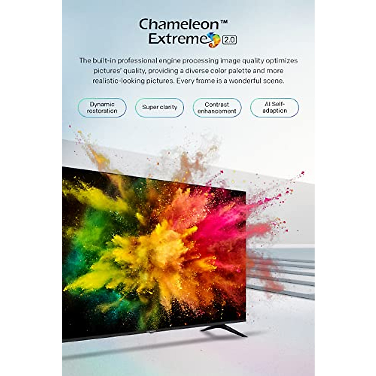 Skyworth 55 Inch S6G Plus Premium 4K Smart Android 10.0 TV, HDR10, Dolby Audio, Smart with Voice Control, Google Assistant, Chromecast, Android TV