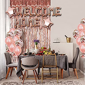 Welcome Home Decorations Welcome Home Balloons Welcome Home Baby Girl Banner Welcome Balloons Welcome Home Letter Balloon Banner Sign Welcome Home Party Decorations for Welcome Back Decorations