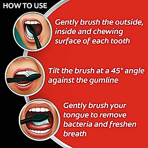 Colgate Slim Soft Charcoal Toothbrush 17x Slimmer Soft Tip Bristles (Buy 2 Get 2)