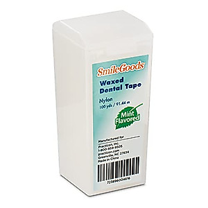 SmileGoods Waxed Dental Tape, 100 yds, Mint Flavored