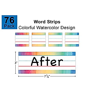 Teacher Created Resources Watercolor Word Strips (TCR20876)