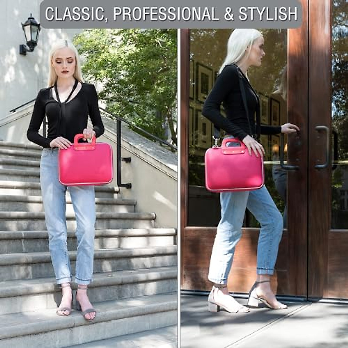 12 13 Inch Laptop Sleeve Hard Shell Case Shoulder Bag for Women for iPad Pro 13/Air 13/Pro 12.9, Surface Pro X/9/8/7, Galaxy Tab S9+/S8+/S7 Plus