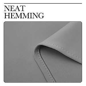 NICETOWN Silver Grey Blackout Wide Blinds for Sliding Door, Insulated Noise Reduction Drapes, Privacy Vertical Curtain for Living Room&Bedroom (1 Panel, W70 x L63)