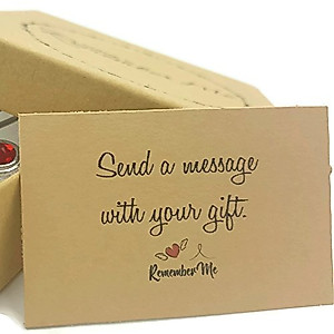 Handmade by Remember Me Loss of Father Gift, In Loving Memory, Dad Memorial Necklace In Memory of Dad Necklace with Picture Charm, Angel Wing, and Dad Charm