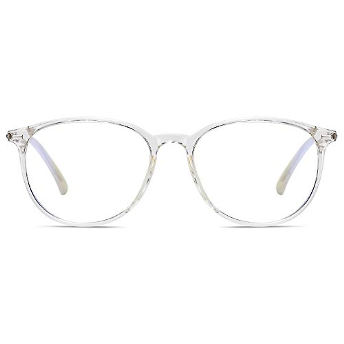 Dalfand Blue Light Blocking Glasses - Women/Man 3Pack Round Frame Computer/Reading/Gaming Blue Light Glasses Non Prescription (c3)