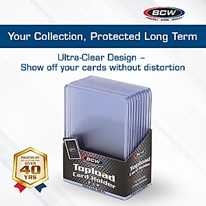 BCW Thick 138PT Card Top Load Holder (Pack of 10), 3 x 4