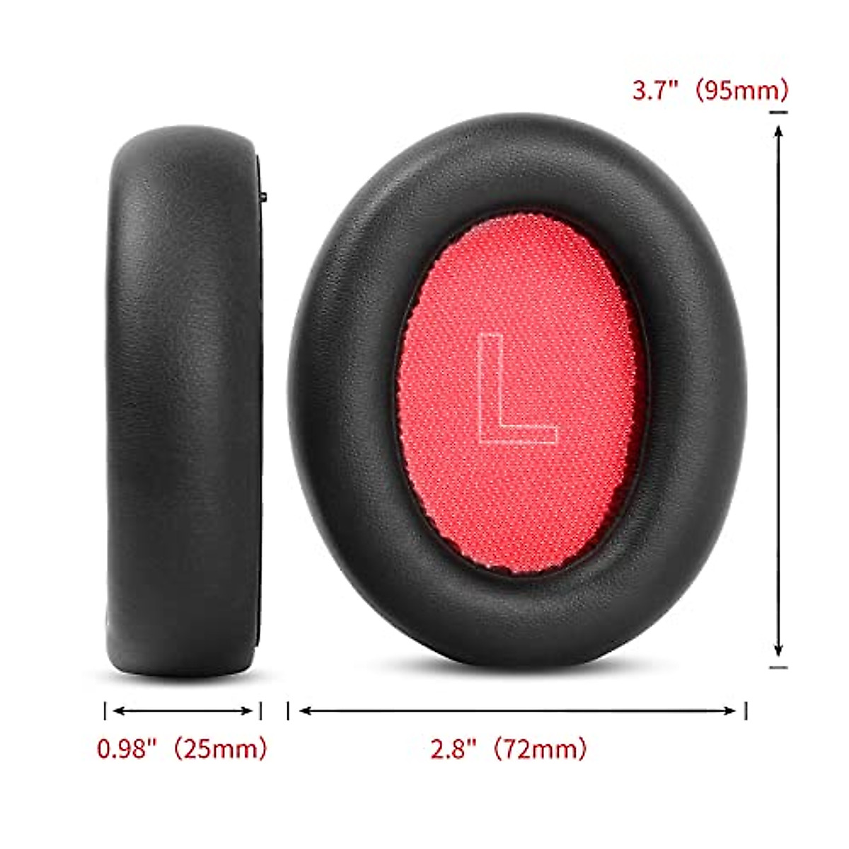 TaiZiChangQin Life Q10 / Q10 BT Ear Pads Ear Cushions Replacement Compatible with Anker Soundcore Life Q10 / Q10 Bluetooth Headphone Protein Leather Earpads + Headband Covers