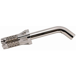 Trimax Standard 1/2" Dia. Resettable Combinaiton Bent Pin Receiver Lock MAG125, Clam Packaging, Chrome