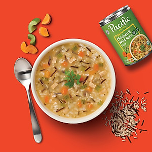 Pacific Foods Organic Wild Rice Chicken Soup, 16.3 Oz Can