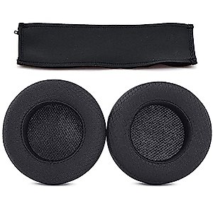 TaiZiChangQin Thicker Upgrade Ear Pads Headband Cushion Memory Foam Replacement Compatible with Corsair Virtuoso RGB Wireless SE Gaming Headphone (Fabric)