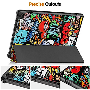 Case for Amazon Fire Max 11 Tablet (13th Generation, 2023 Release), Slim Folding Stand Cover Case for Fire 11 Tablet with Auto Wake/Sleep, Graffiti