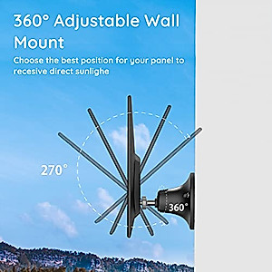 Solar Panel Camera USB Charger: 5v Outdoor Panels Charging Security Wireless Cameras via Micro USB Port - Power Supply for Weatherproof Outside Rechargeable adorcam Surveillance Camera