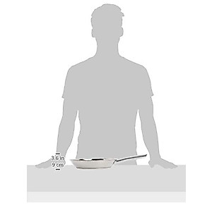 T-fal Performa Stainless Steel Sauté Pan 10.5 Inch Oven Broiler Safe 500F Cookware, Pots and Pans, Dishwasher Safe Silver