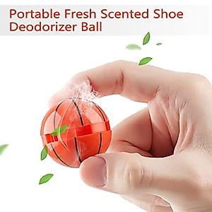 Knixmax Sneaker Deodorizer Balls, Shoes Gym Bags Lockers Car Air Fresheners, Sneaker Odor Eater Balls Shoe Deodorizers 6 Packs Cologne Soccer Basketball Baseball