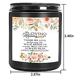 Sympathy Candle for Loss of Loved One in Memory of Mother Father Lavender Soy Wax Candle Bereavement/Condolences/Grief Gifts-Funeral Decor Sign Sorry for Your Loss Remembrance-Poem