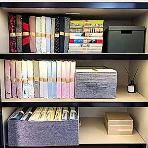 AXNOGAVH Clothes Organizer for Folded Clothes, Large 6 Grids Wardrobe Clothes Organizer for Clothes, Jeans and Pants