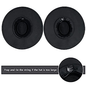 Women Men Classic Felt Fedora Hat Wide Brim Flat Top Boater Hat