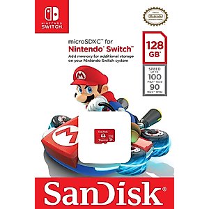 (2 Pack) SanDisk 128GB MicroSD Nintendo Switch Micro SDXC Memory Card for Switch & Switch Lite Bundle with (1) GoRAM Card Reader