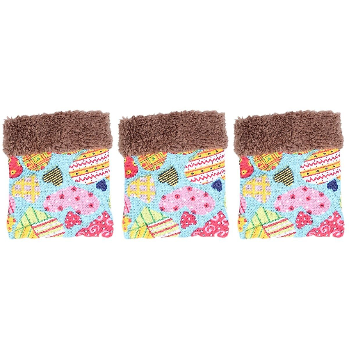 POPETPOP 3pcs Chinchilla Bedding Fleece Sleeping Bag Hamster Cage Bedding Guinea Pig Bed Pet Bed House Hamster Sleeping Bag Bed Linings Hug Cup Cotton Nest Mice Warm Mat Hamster House Bed