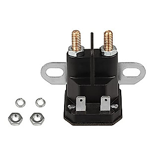 AM138068 Starter Solenoid Fit for John Deere Riding Mower, 725-04439 Solenoid for MTD Troy Bilt Cub Cad LT1042 RZT50 and John Deere LA145 L105 L130 Tractor, 12V Solenoid