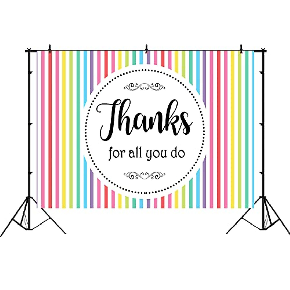 Lofaris Thanks for All You Do Photography Backdrop Teachers Nurses Doctors Staff Employee We Truly Appreciate You Background Happy Retirement Party Decor Photo Studio Props Cake Table Supplies 7x5ft