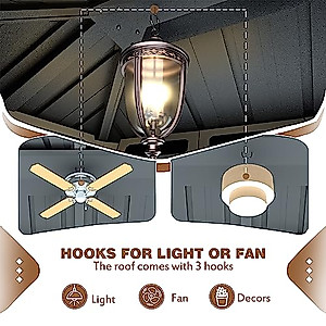 MUPATER 10' x 12' Gazebo, Wooden Finish Coated Aluminum Frame, with Double Galvanized Steel Hardtop Roof, Netting and Curtains for Garden, Patio, Lawn and Parties