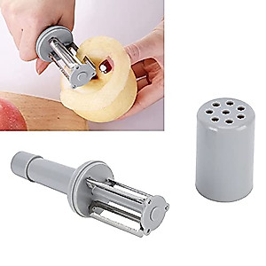 Vegetable Peeler,Kitchen Food Peelers,Household Peeler Bottle Shape Durable Fruit Potato Carrot Peeler Kitchen Tool Supplies Sharp Blades Easy Peeling(grizzly)