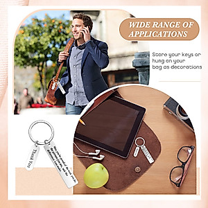 Yinkin 36 Pcs Employee Appreciation Gift Thank You Keychains Thank You Cards and Organza Bags for Coworker Teacher(Silver)