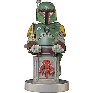Exquisite Gaming: Star Wars: Boba Fett - Star Wars Original Mobile Phone & Gaming Controller Holder, Device Stand, Cable Guys, Licensed Figure