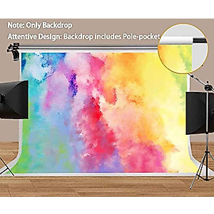 MEETSIOY Paint Art Backdrop Colored Oil Painting Photography Background Themed Party Photo Booth YouTube Backdrop 7x5ft PMT648