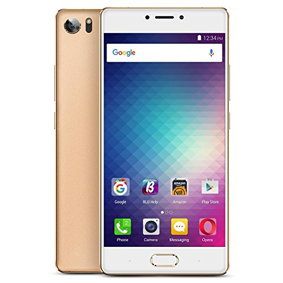 BLU PURE XR Smartphone - 4G LTE GSM Unlocked - 64GB +4GB RAM - Gold