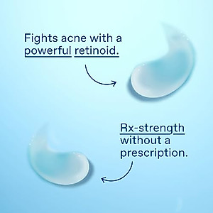 Differin Acne Treatment Gel, 30 Day Supply, Retinoid Treatment for Face with 0.1% Adapalene, Gentle Skin Care for Acne Prone Sensitive Skin, 15g Pump