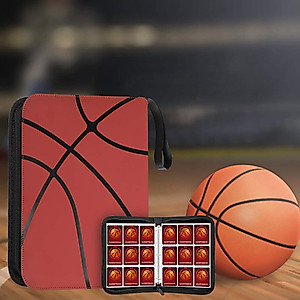 900 Pockets Basketball Card Binder Sleeves for Basketball Trading Cards, Carring Case with Basketball Card Sleeves Album Card Holder Protectors for Football Baseball Sports Card