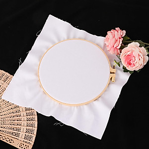 10Pcs White Cotton Fabric Embroidery Fabric Squares Embroidery Cloth Natural Cotton Fabric for Embroidery Garment Craft Flower Pot Decoration Embroidery Cross Stitch Cloth,6 Pcs7.9 Inch and 4 Pcs11.8