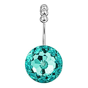 Stainless Steel Rust Resistant Double Hooks Glide Shower Ring Hangs for Both Shower Curtain and Liner 12-Pack (Aqua Blue)