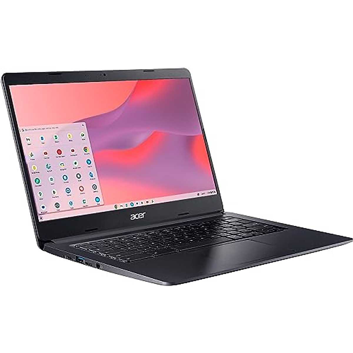 acer 2023 Newest Chromebook Laptop, 14 Inch FHD IPS Touchscreen Display, Intel Celeron Dual-Core Processor, 4GB LPDDR4, 64GB eMMC, Wi-Fi, USB-A&C, Chrome OS, Charcoal Black