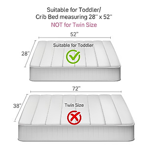 Wowelife Unicorn Toddler Bedding Set for Girls, Rainbow 4 Piece Toddler Bed Sheets Sets Pink Toddler Comforter Set Kids Bag in A Bag with Comforter, Flat Sheet, Fitted Sheet and Pillowcase, Pink