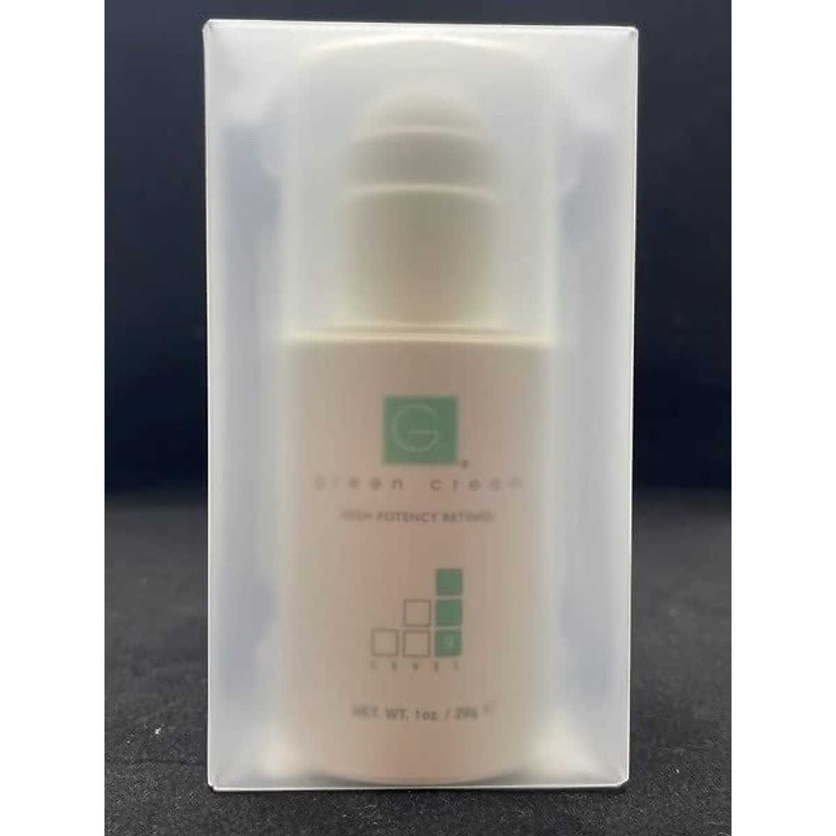 Green Cream Retinol, Level 9, High Potency, Airless Pump, 1 Ounce